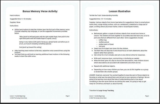 Humble Beginnings: 4-Lesson Children’s Ministry Curriculum for ...