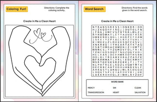 Create in Me a Clean Heart (Psalm 51) Printable Bible Lesson & Sunday ...