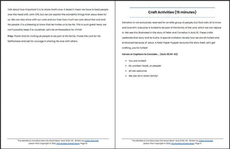 The Gentiles & Cornelius Hear the Good News (Acts 10:34-43) Printable ...