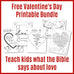 Valentine's Day Printable Bundle (free download) Coloring and Lesson A ...